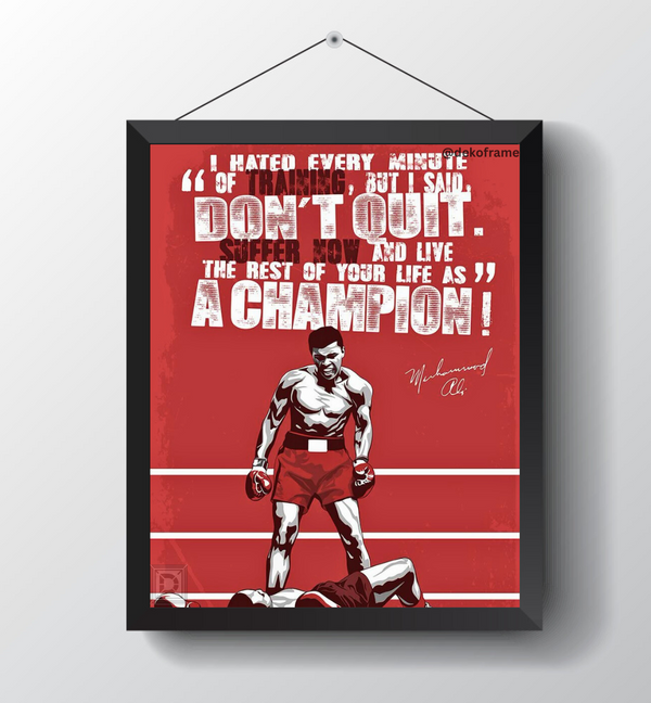 M. Ali — The Champion – Deko Frames