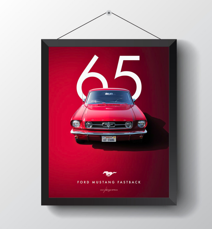 Ford Mustang 1965 : Poster Frame – Deko Frames